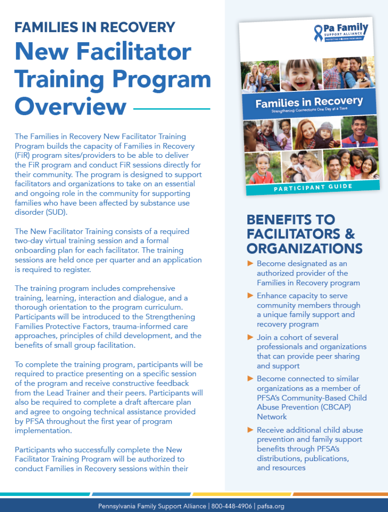 Families In Recovery | Pennsylvania Family Support Alliance