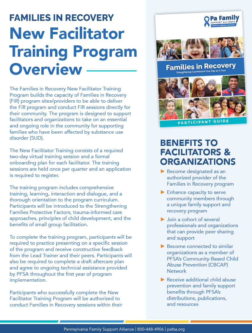 Families In Recovery | Pennsylvania Family Support Alliance