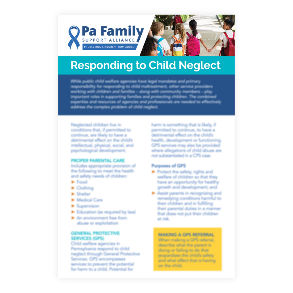 What Happened? Responding To Disclosures Of Child Abuse | Pennsylvania ...