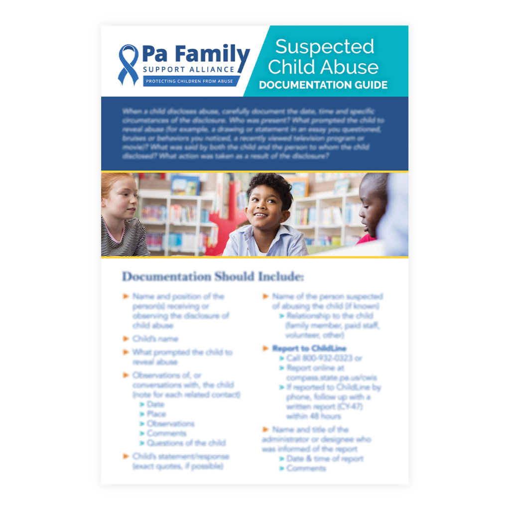 What Happened? Responding To Disclosures Of Child Abuse | Pennsylvania ...